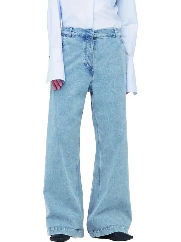 Another Tomorrow Carpenter Denim Pant - Light Blue