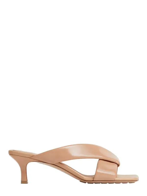 Bottega Veneta Riva Kitten-heel Mule - Cipria