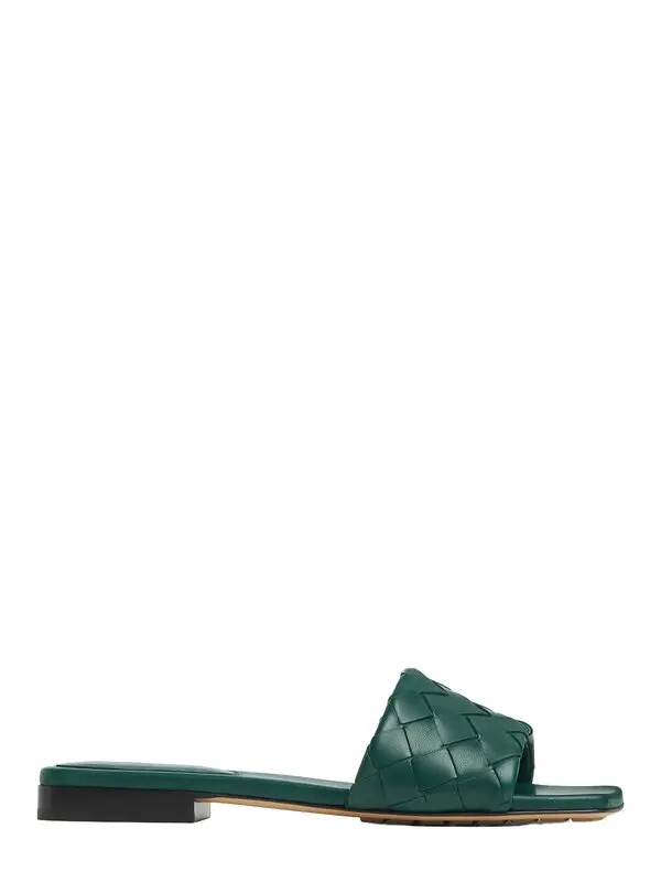 Bottega Veneta Parco Flat Mule - New Emerald Green