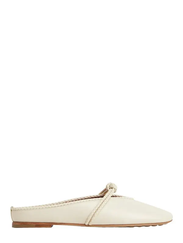 Bottega Veneta Rosa Mary-jane Ballerina - Sea Salt