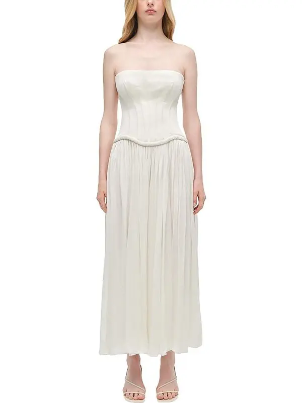Simkhai Adalys Bustier Dress - Ivory