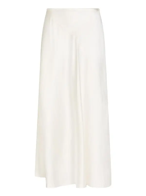 Zimmermann Flared Shantung Maxi Skirt - Ivory
