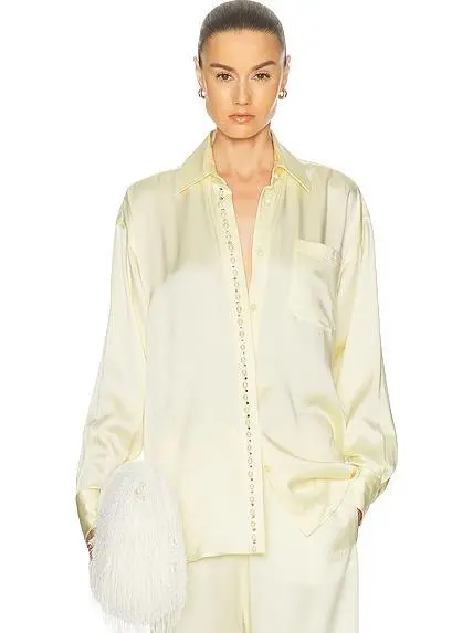 Stella McCartney Embellished Button-up Shirt - Buttermilk