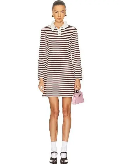 Sandy Liang Toto Dress - Brown Multi