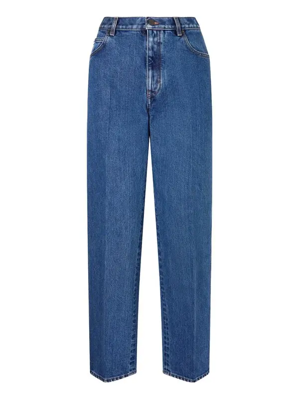 Loro Piana Brooke High-rise Straight-leg Jeans - Blue