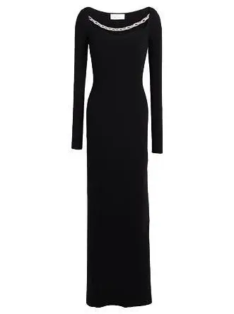 Giuseppe Di Morabito Maxi Dress In Merino Wool - Black