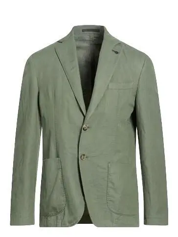 PAOLONI Blazer Military Size Cotton, Linen - Green