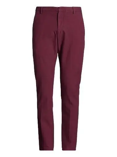 DONDUP Pants Burgundy Size Cotton, Elastane - Red