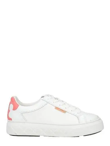 Tory Burch Pebbled Leather Low-top Sneakers - White
