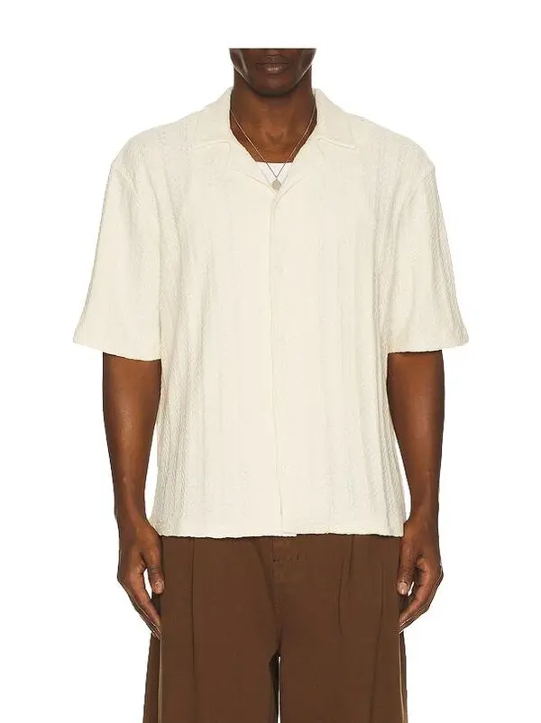 ALLSAINTS Trace Shirt In Cream - Cottage White
