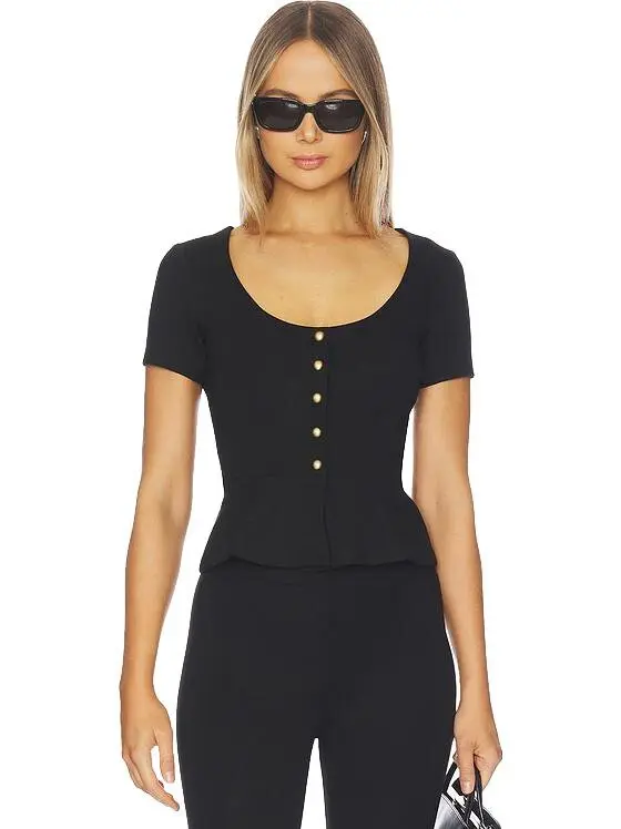 Amanda Uprichard Nico Top - Black