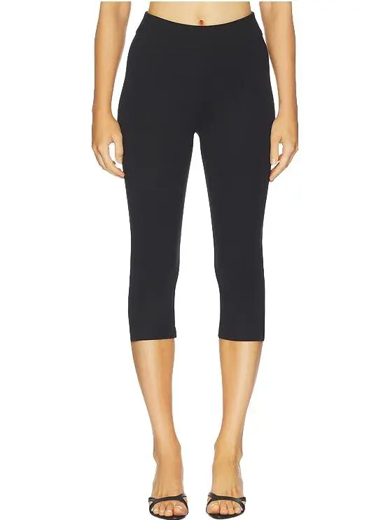 Amanda Uprichard Nico Capri Pants - Black