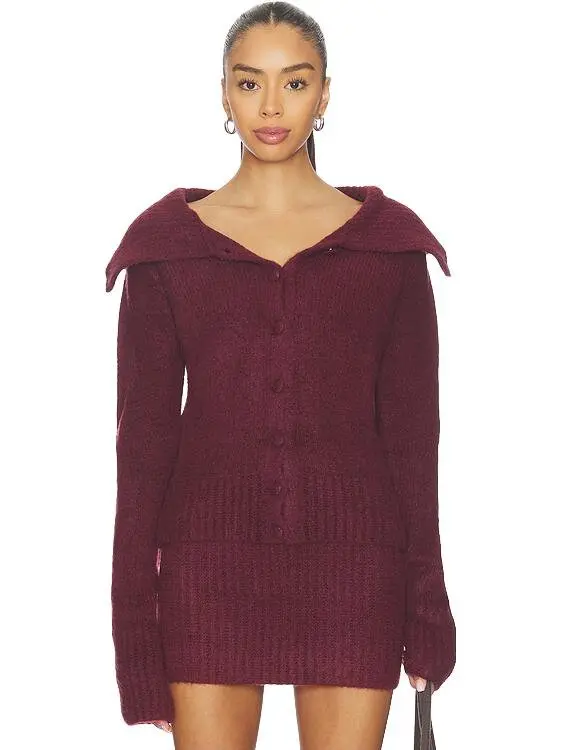 SNDYS Kenni Knit Top - Cherry