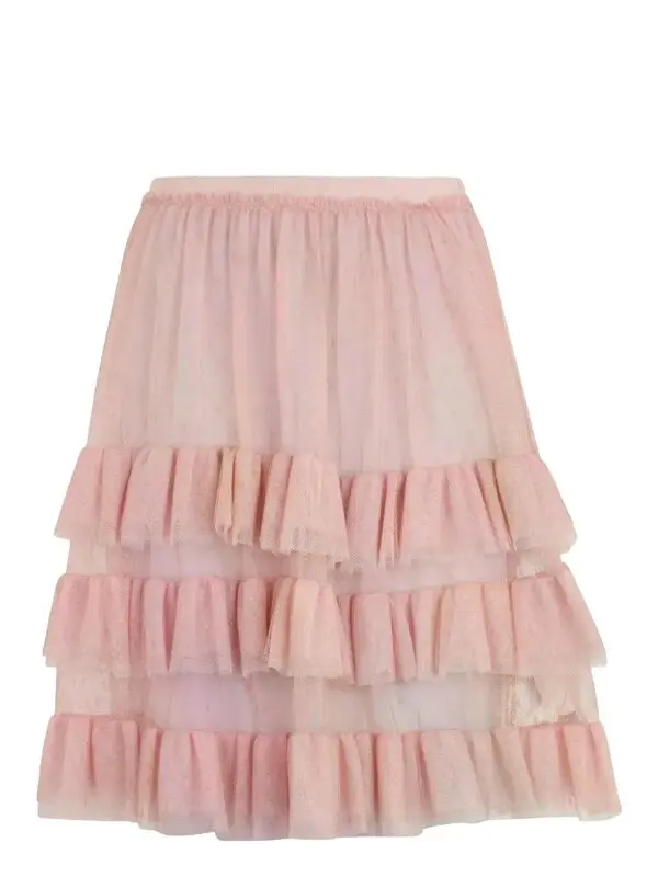 Red Valentino Ruffled Midi Skirt - Pink