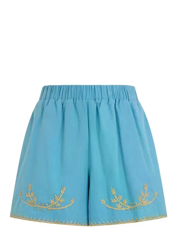 Red Valentino Embroidered Shorts - Blue