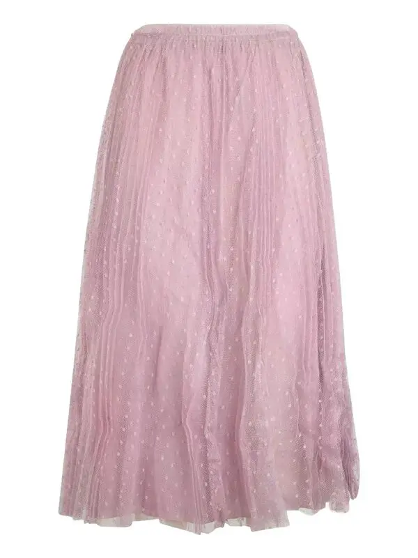 Red Valentino Polka Dot Pattern Skirt - Pink