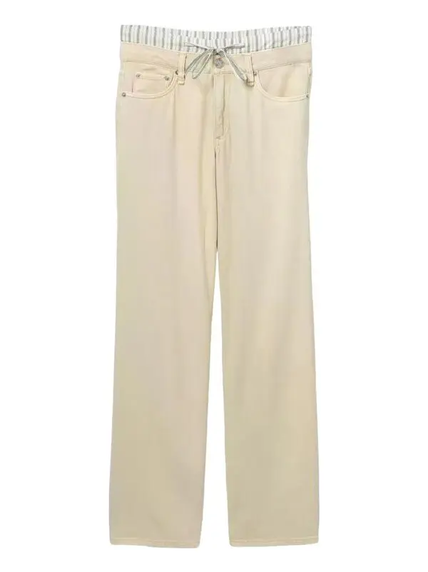 Rag & Bone Striped-waist Trousers - Neutrals