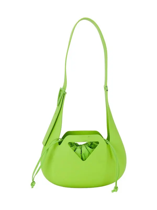 Bottega Veneta Small Moulded Shoulder Bag - Acid Green