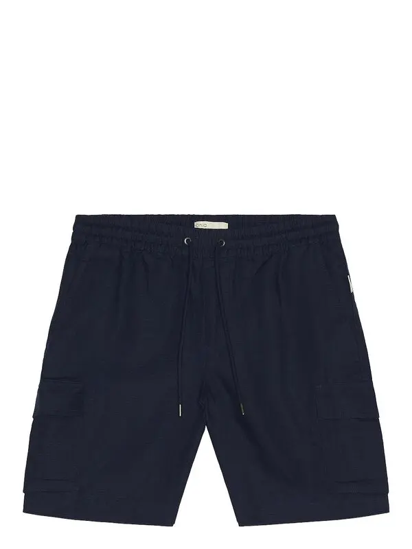 Onia Air Linen Cargo Shorts - Deep Navy