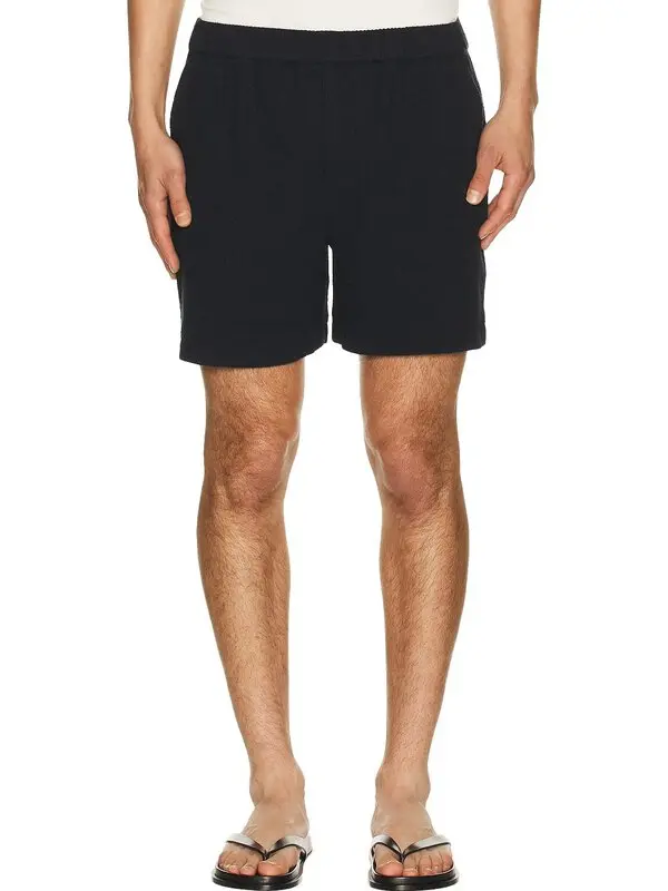 FRAME Open Weave Shorts - Dark Navy