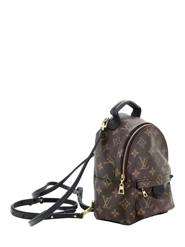 LOUIS VUITTON Palm Springs Monogram Canvas Mini Backpack - Black