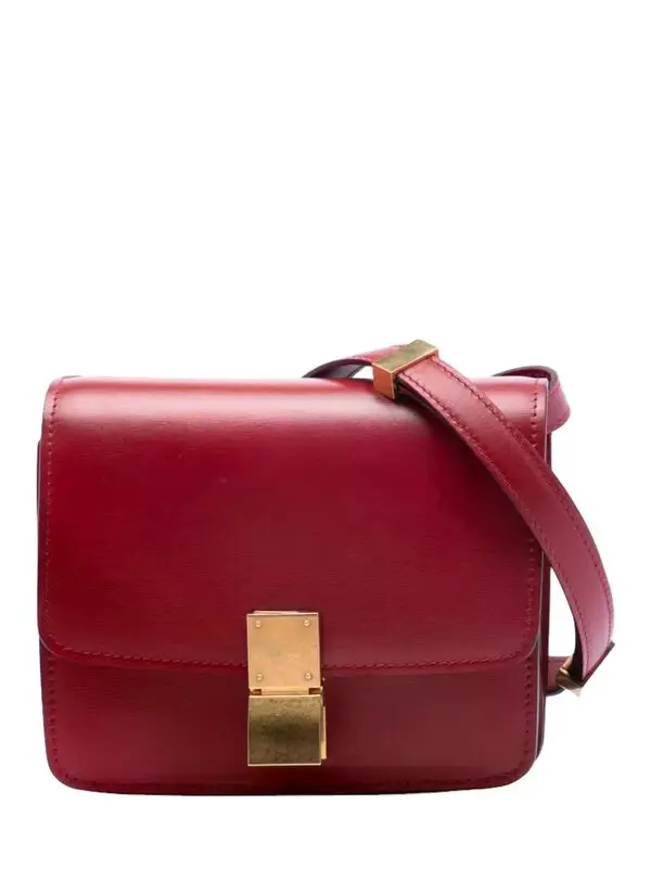 Celine 2019 Small Calfskin Classic Box Crossbody Bag - Red