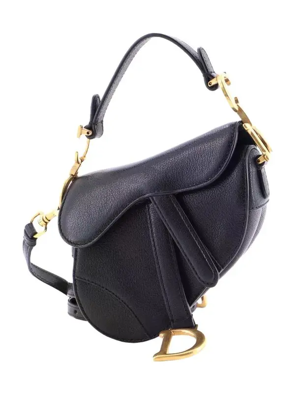 Dior Saddle Micro Shoulder Bag - Black