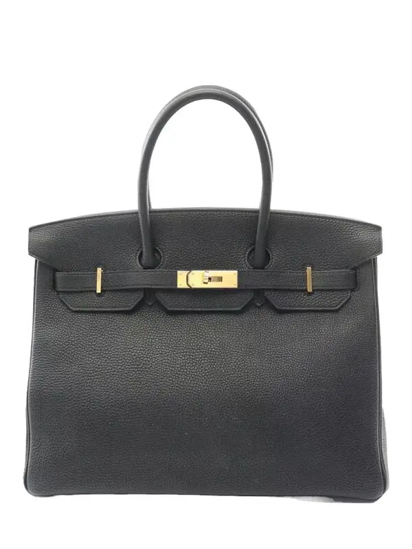 Hermès 2020 Togo Birkin 35 Handbag - Black
