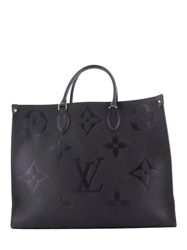 LOUIS VUITTON Onthego Monogram Empreinte Giant Gm Tote Bag - Black