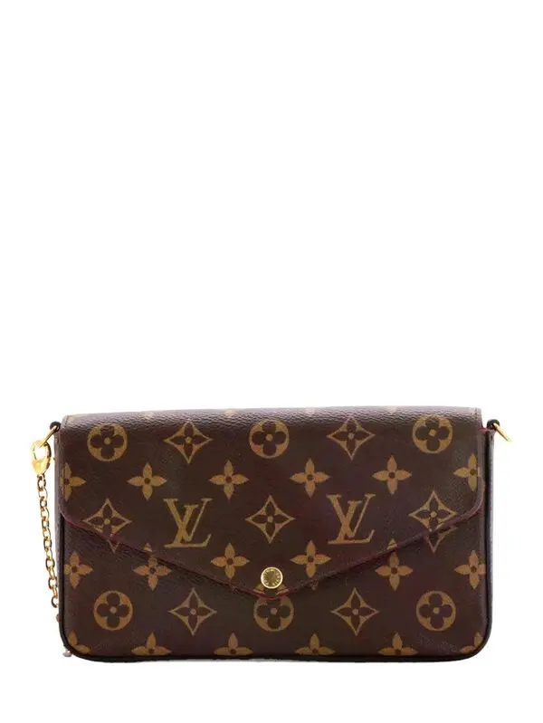 LOUIS VUITTON Felicie Pochette Monogram Canvas - Brown