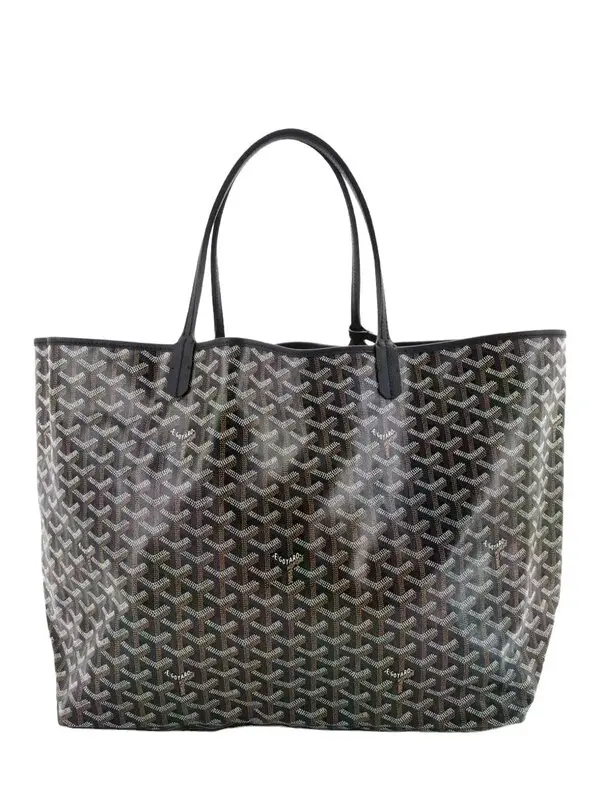 Goyard Saint Louis Coated Canvas Gm Tote Bag - Black