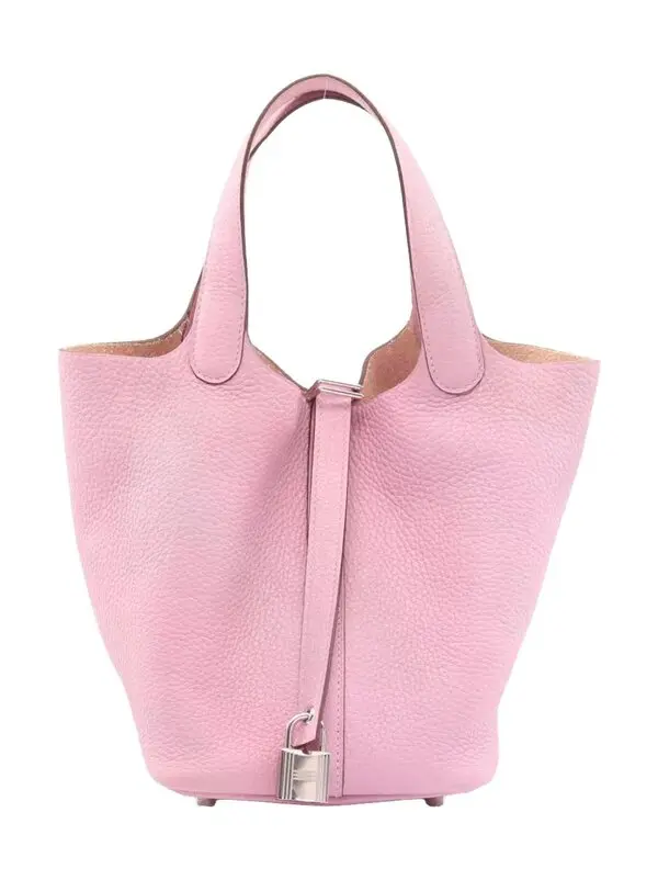 Hermès 2022 Clemence Picotin Lock Pm Handbag - Pink