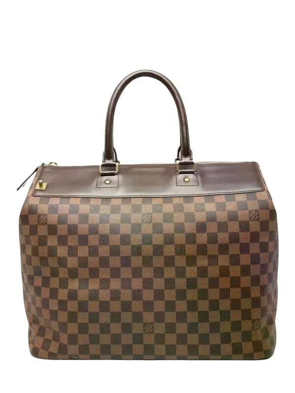 LOUIS VUITTON 2003 Damier Ebene Greenwich Pm Travel Bag - Brown