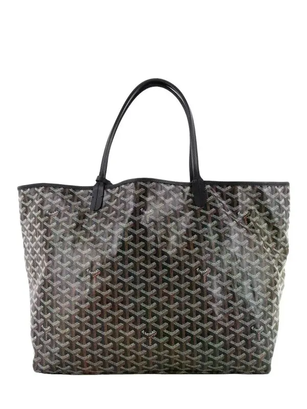 Goyard Saint Louis Coated Canvas Gm Tote Bag - Black