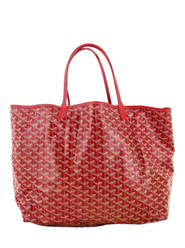 Goyard Saint Louis Coated Canvas Gm Tote Bag - Red