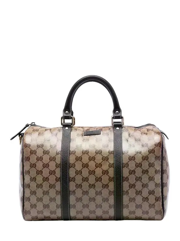 Gucci Gg Crystal Joy Boston Bag - Brown
