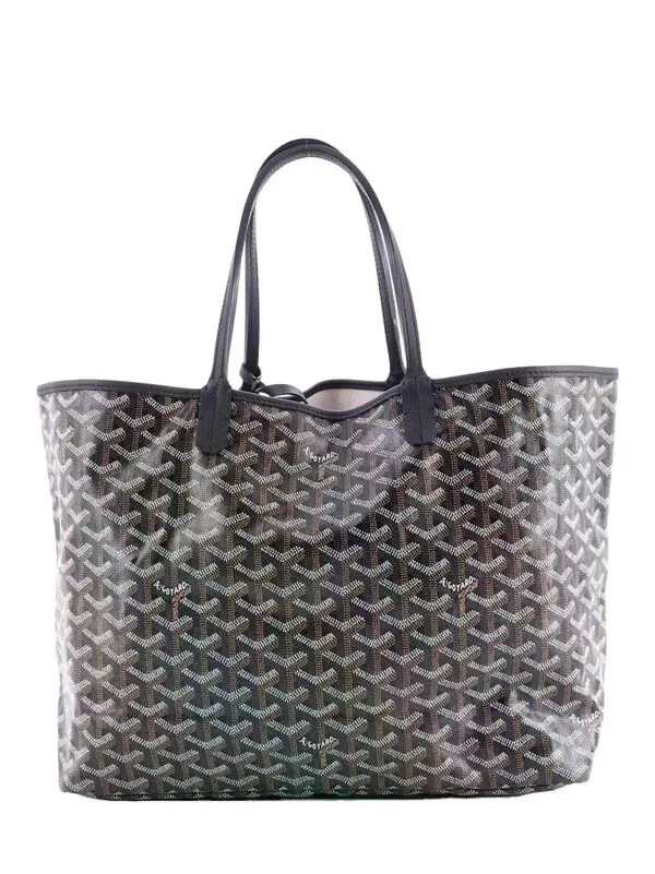 Goyard Saint Louis Coated Canvas Pm Tote Bag - Black
