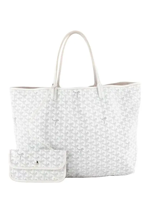 Goyard Saint Louis Coated Canvas Gm Tote Bag - White