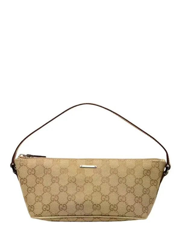 Gucci Gg Canvas Boat Shoulder Bag - Brown
