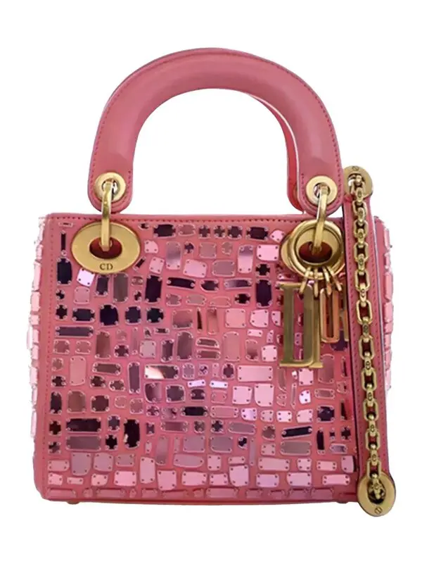 Dior 2021-2026 Mini Lady Satchel - Pink