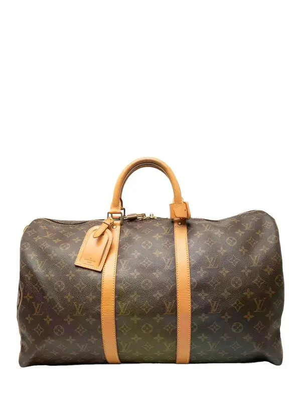 LOUIS VUITTON 1994 Monogram Keepall 50 Travel Bag - Brown