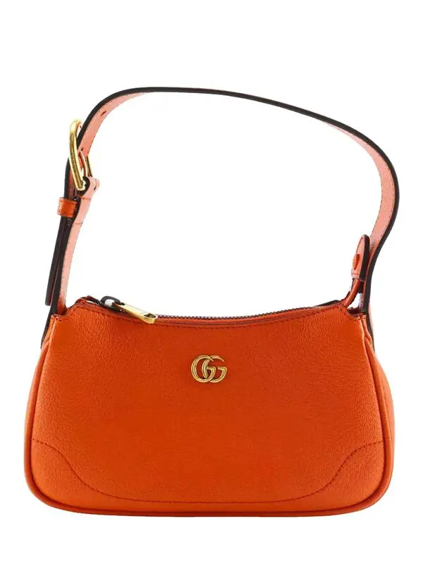 Gucci 2016-2026 Mini Leather Aphrodite Shoulder Bag - Orange