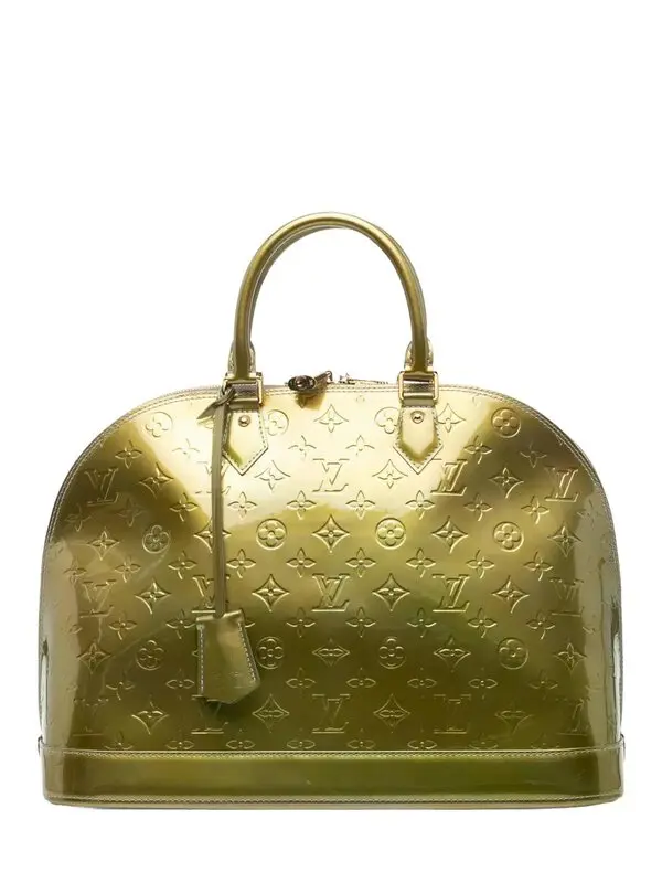 LOUIS VUITTON 2009 Monogram Vernis Alma Gm Handbag - Green