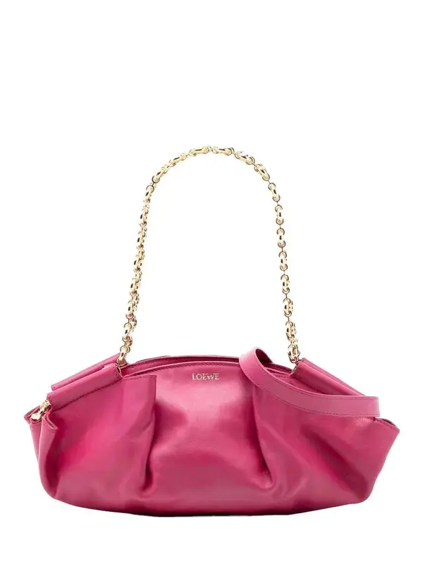Loewe Leather Paseo Chain Satchel - Pink