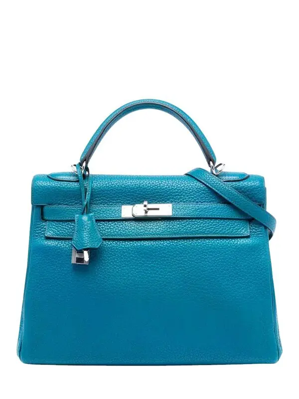 Hermès 2013 Clemence Kelly Ii Retourne 32 Satchel - Blue