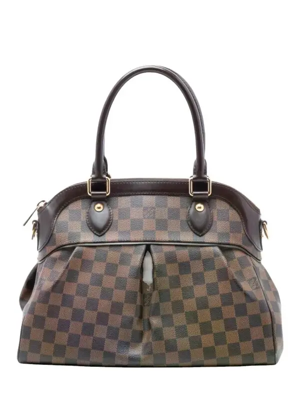 LOUIS VUITTON 2008 Damier Ebene Trevi Pm Satchel - Brown