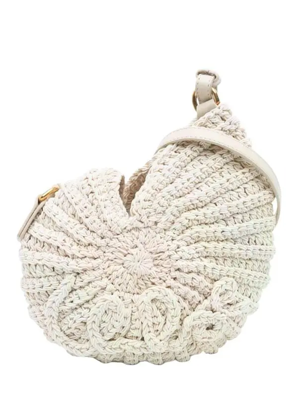 Chloé Crochet Crossbody Bag - White