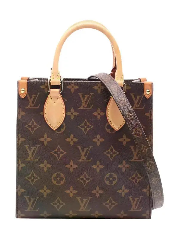 LOUIS VUITTON Monogram Sac Plat Bb Satchel - Brown