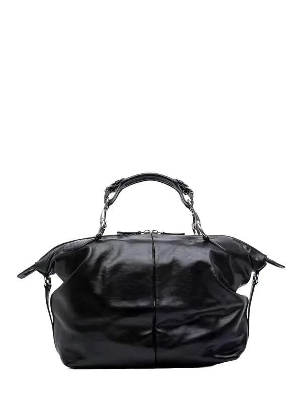 Gucci Leather Horsebit Duffle Bag - Black
