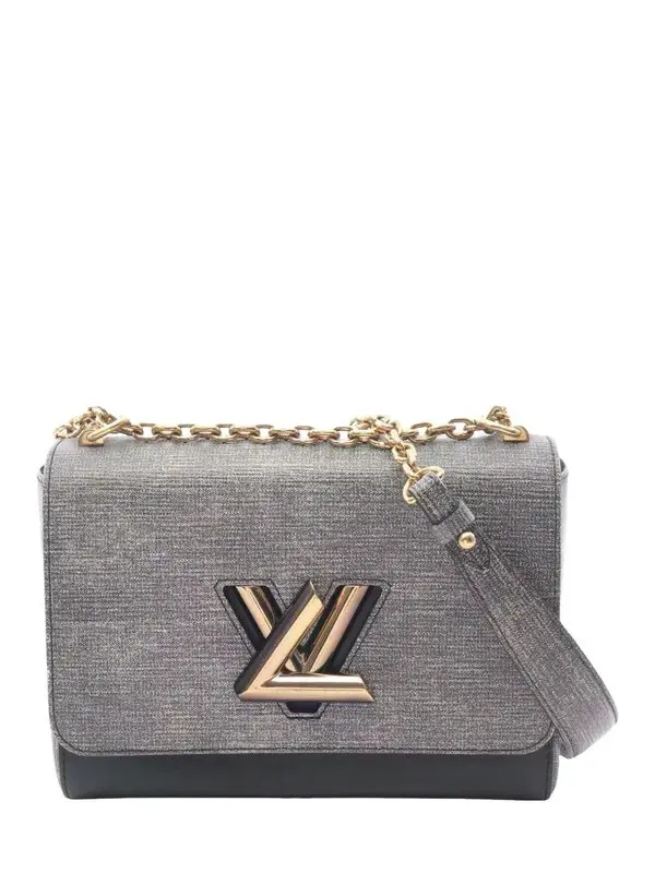 LOUIS VUITTON 2017 Denim Effect Twist Mm Crossbody Bag - Grey